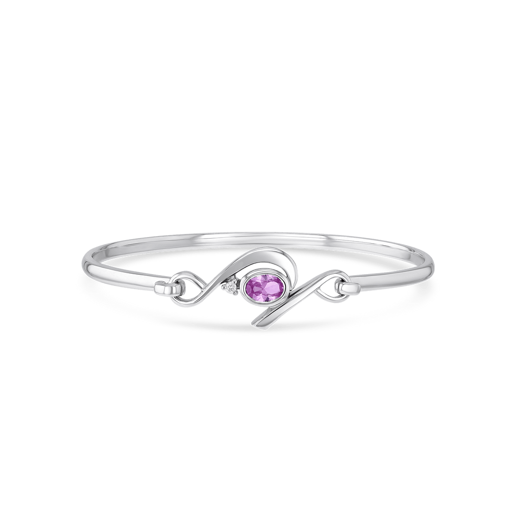 Waves Pink Sapphire Bangle – Catherine Best
