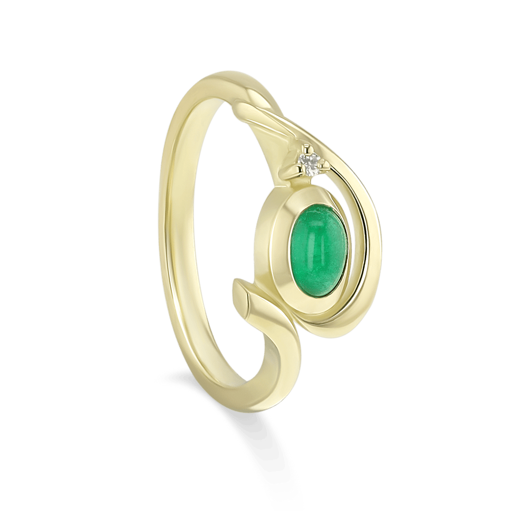 Waves Emerald Ring – Catherine Best