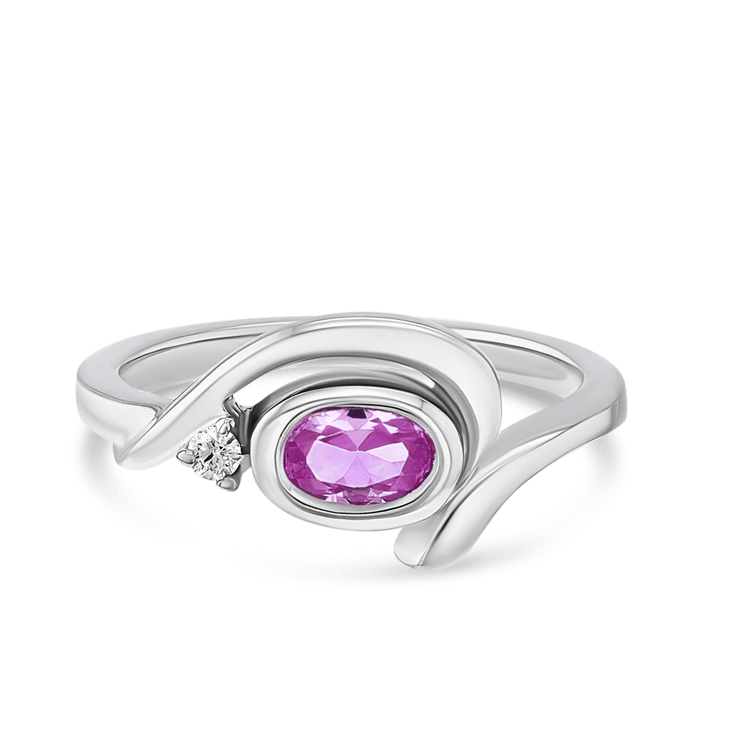 Waves Pink Sapphire Ring – Catherine Best