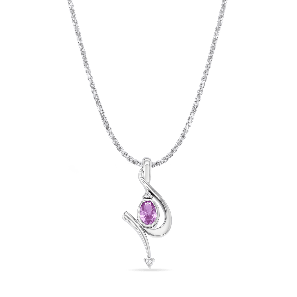Waves Pink Sapphire Pendant – Catherine Best