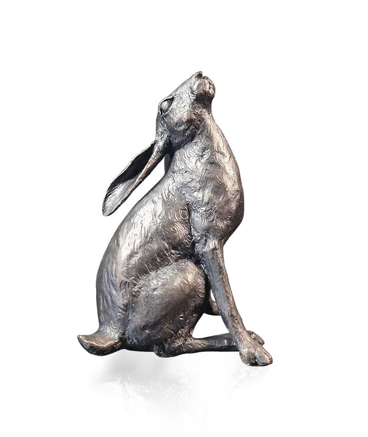 Richard Cooper Medium Hare Moon Gazing Bronze Sculpture – Catherine Best