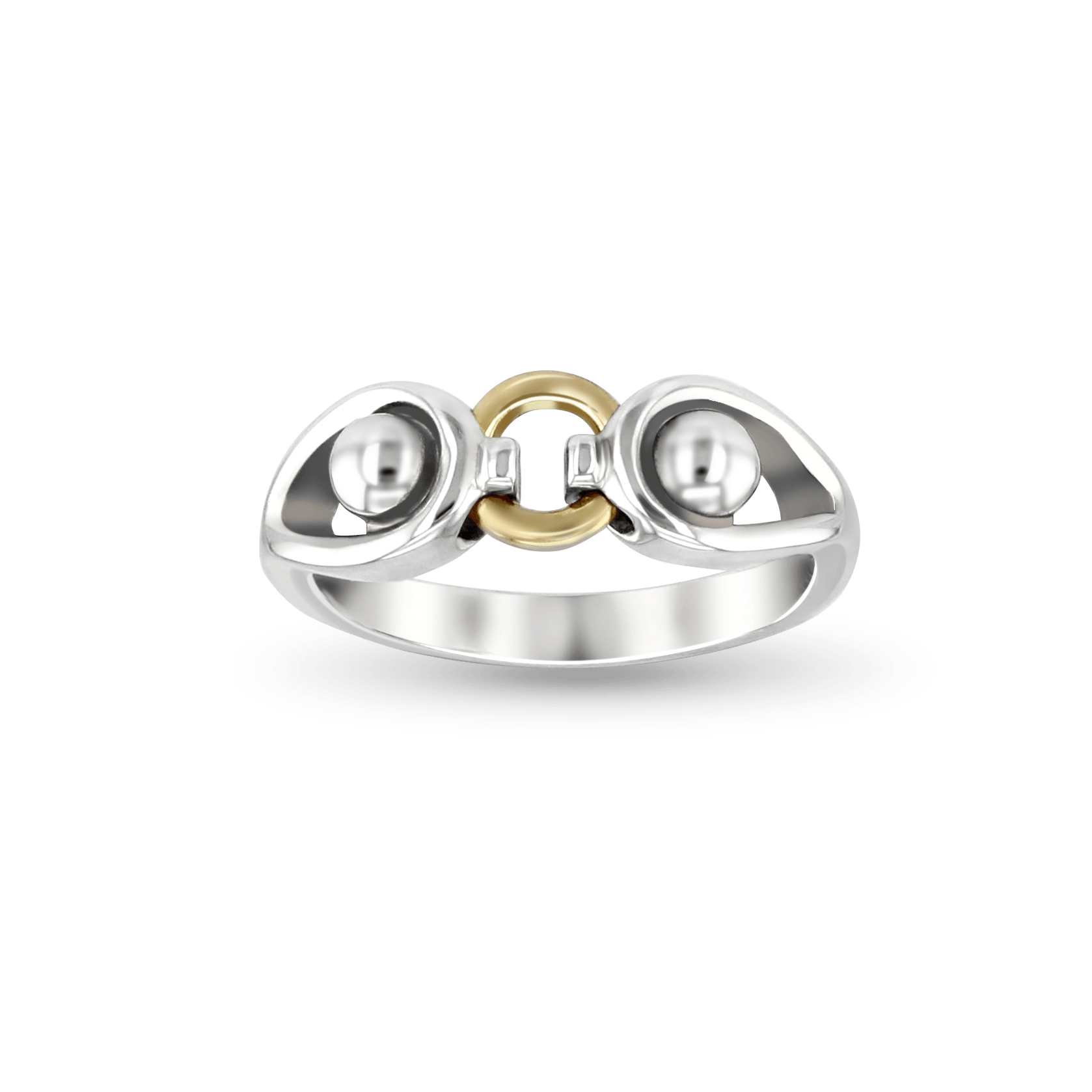 Sterling Silver and 9ct Gold Together Ring - Catherine Best