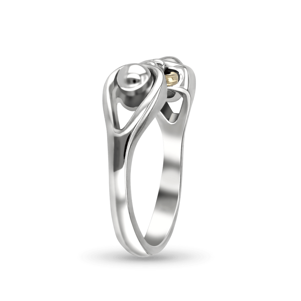 Sterling Silver and 9ct Gold Together Ring - Catherine Best